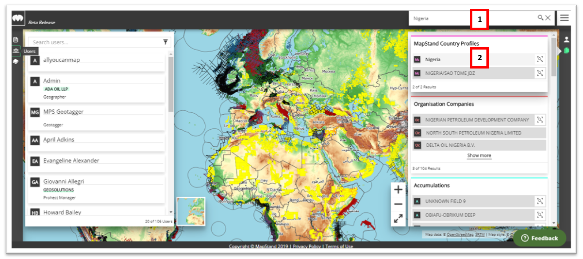 How do I find other MapStand users?